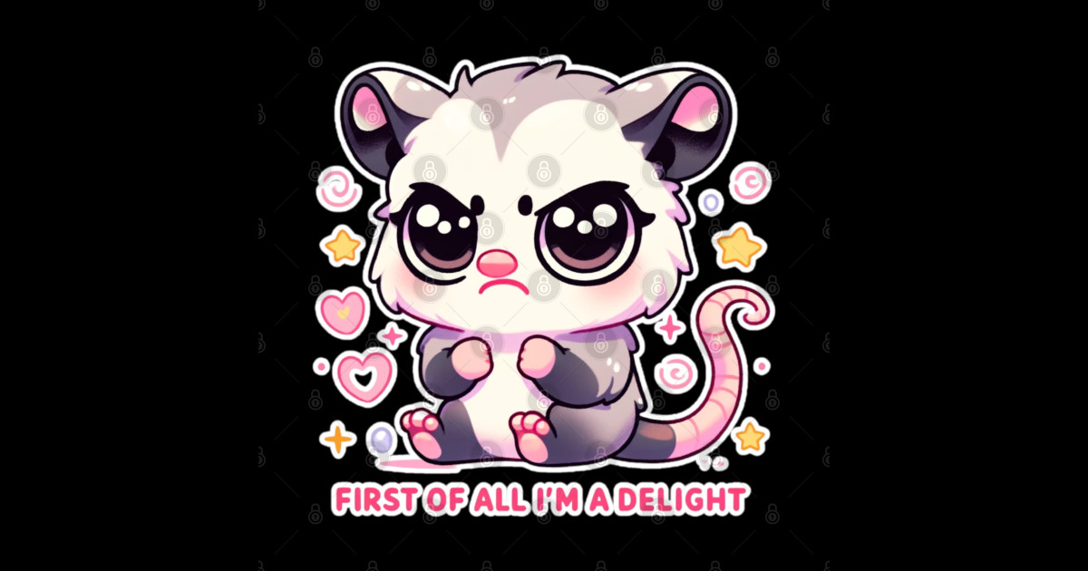 Kawaii Chibi Possum First Of All I'm A Delight - Kawaii Chibi Possum ...