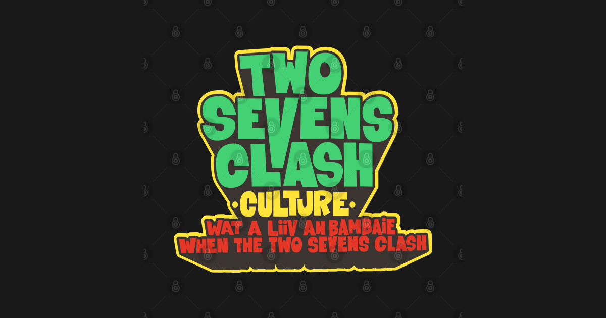 Culture - "Two Sevens Clash" Reggae - T-Shirt - Roots Reggae - T-Shirt ...