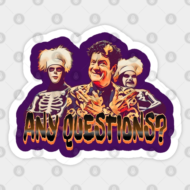 Any Questions? - Halloween - Sticker | TeePublic