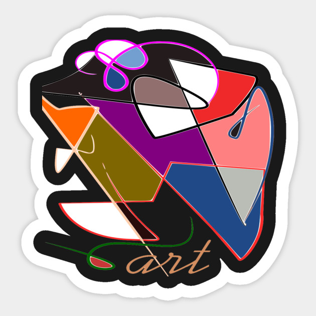 abstract - Abstract - Sticker | TeePublic
