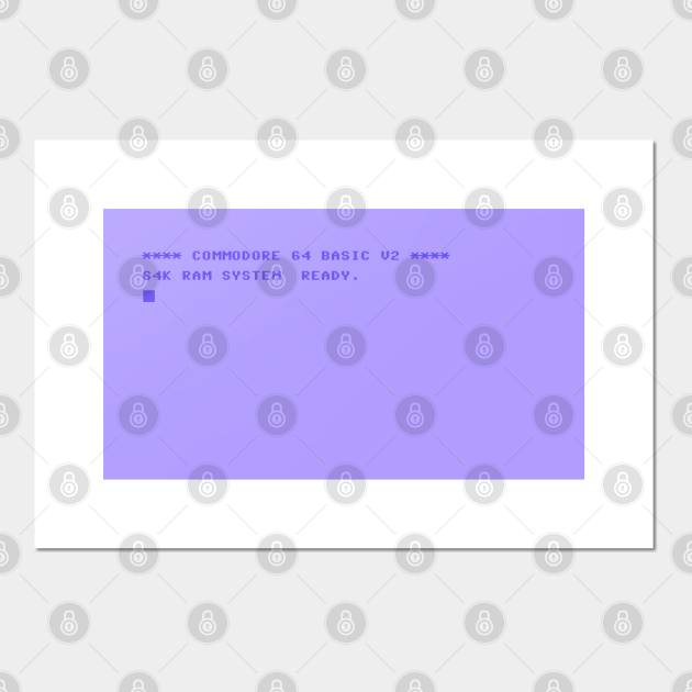 Commodore 64 System Ready Startup Screen v01 - Commodore 64 - Posters ...