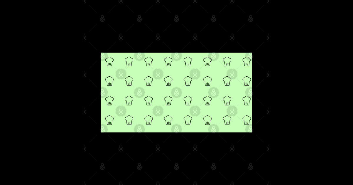Chef Hat or Popcorn Pattern – Fun Green Culinary & Snack Design - Chef ...