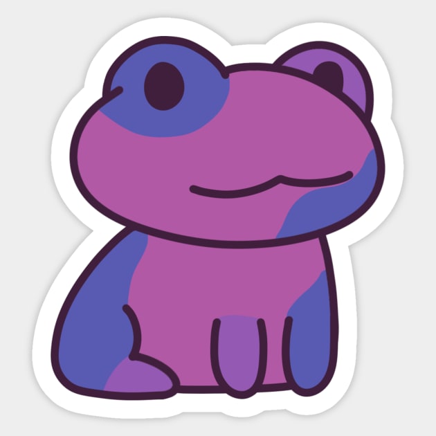 Bi Froggy - Frog - Sticker | TeePublic