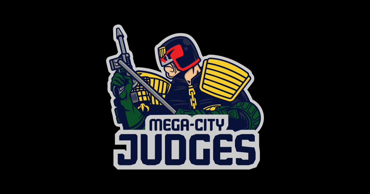 Mega City Judges - Judge Dredd - Sticker | TeePublic