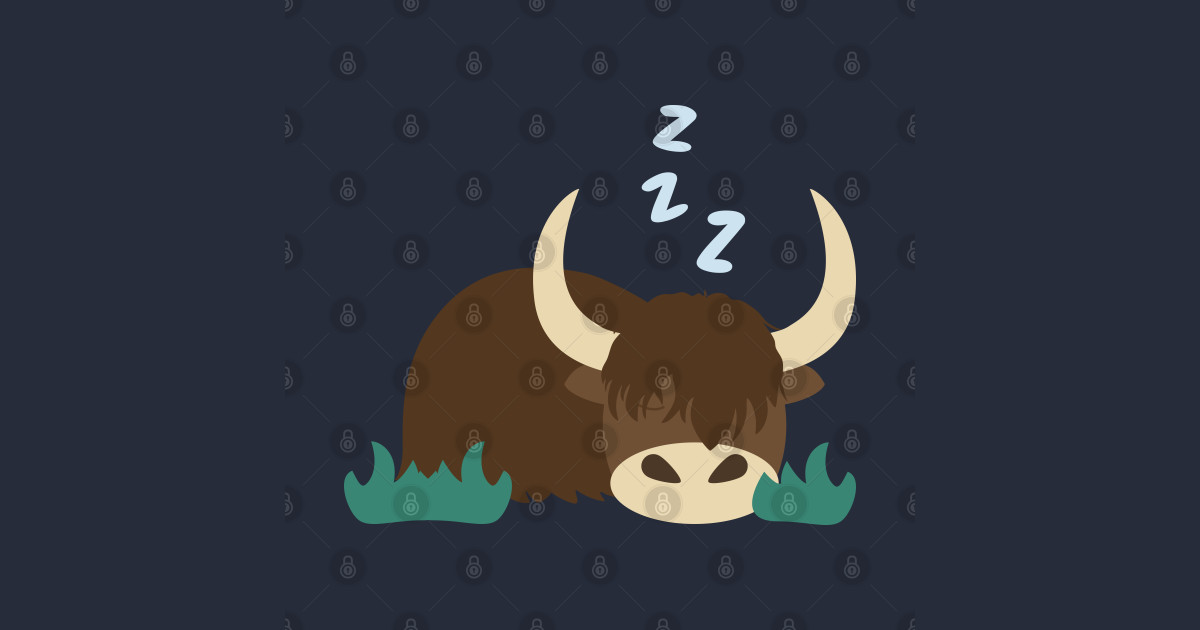 Sleeping Yak - Yak - T-Shirt | TeePublic