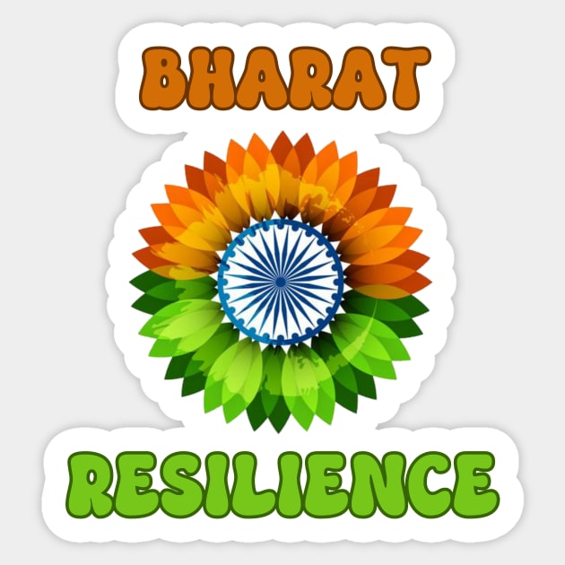 Bharat Resilience India - Bharat - Sticker | TeePublic