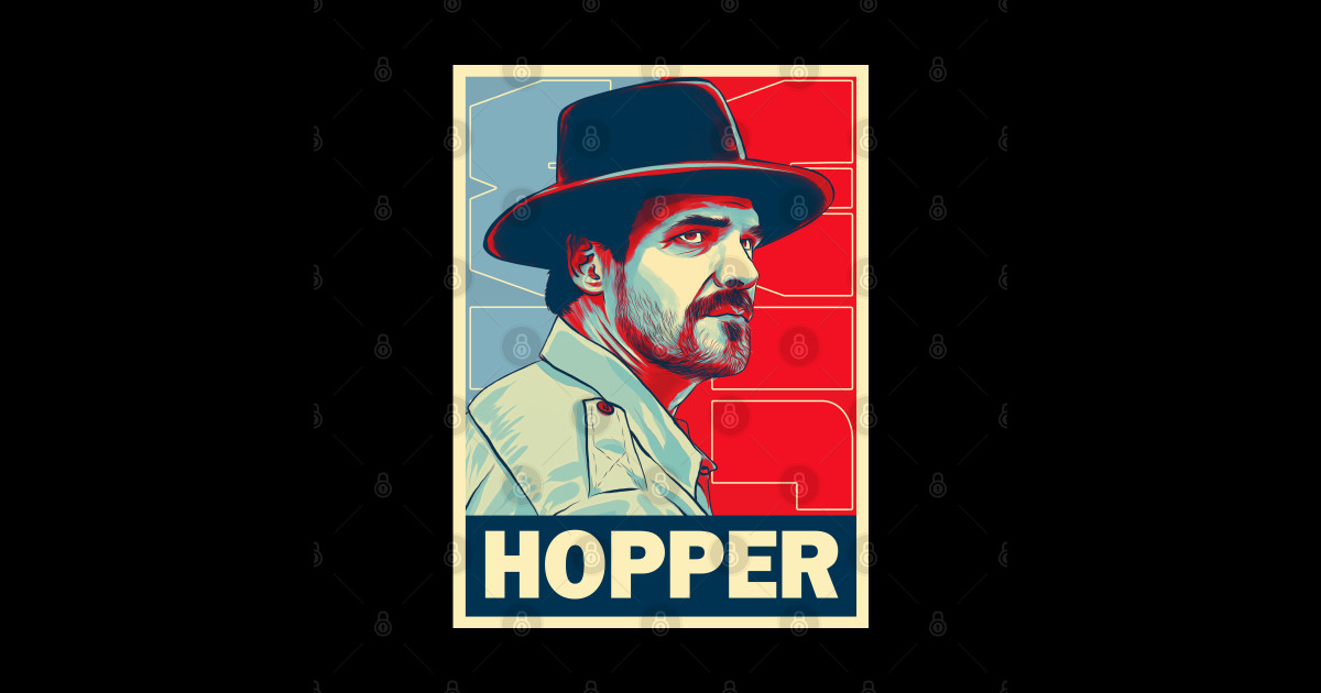 Jim Hopper - Stranger Things - Sticker | TeePublic