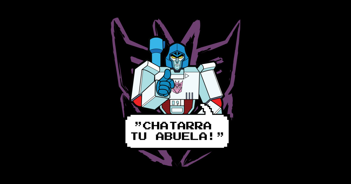 Cartoon Quote Megatron - Transformers - Sticker | TeePublic