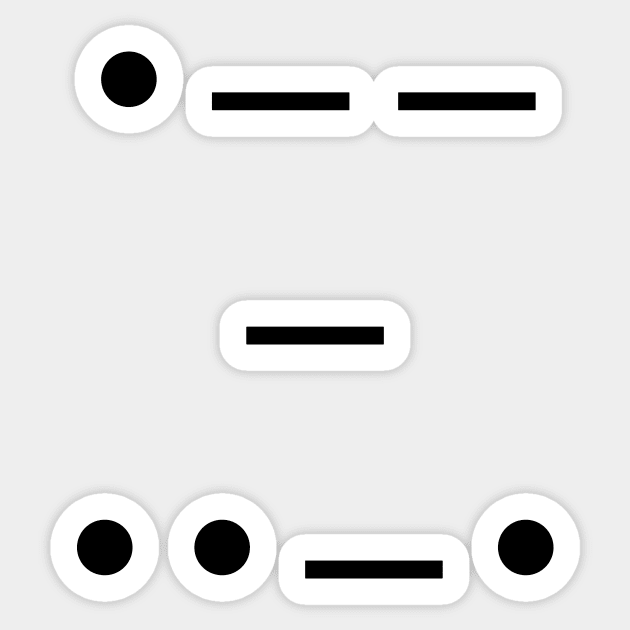 Morse Code Mystery - Morse Code - Sticker | TeePublic