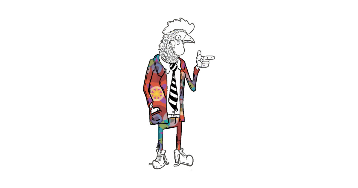 Funky Rooster - Rooster - T-Shirt | TeePublic