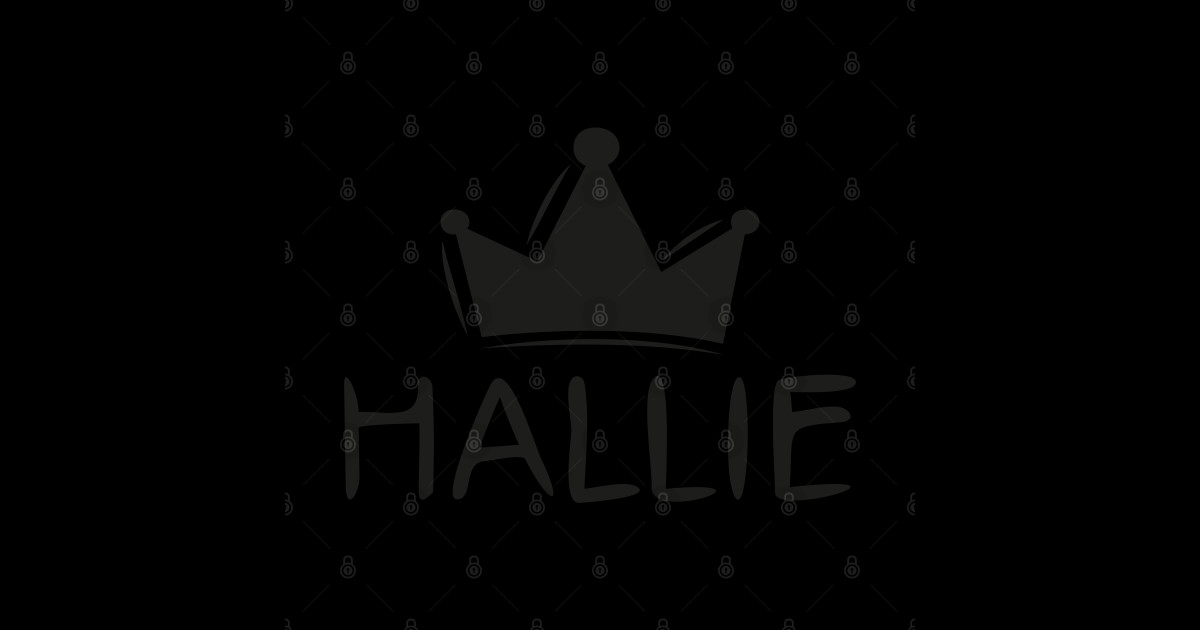 Hallie name, Sticker design. - Hallie - Sticker | TeePublic