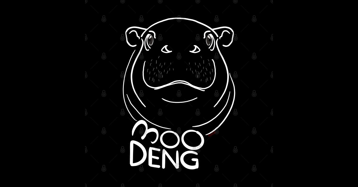 Moo Deng - Moo Deng - Sticker | TeePublic