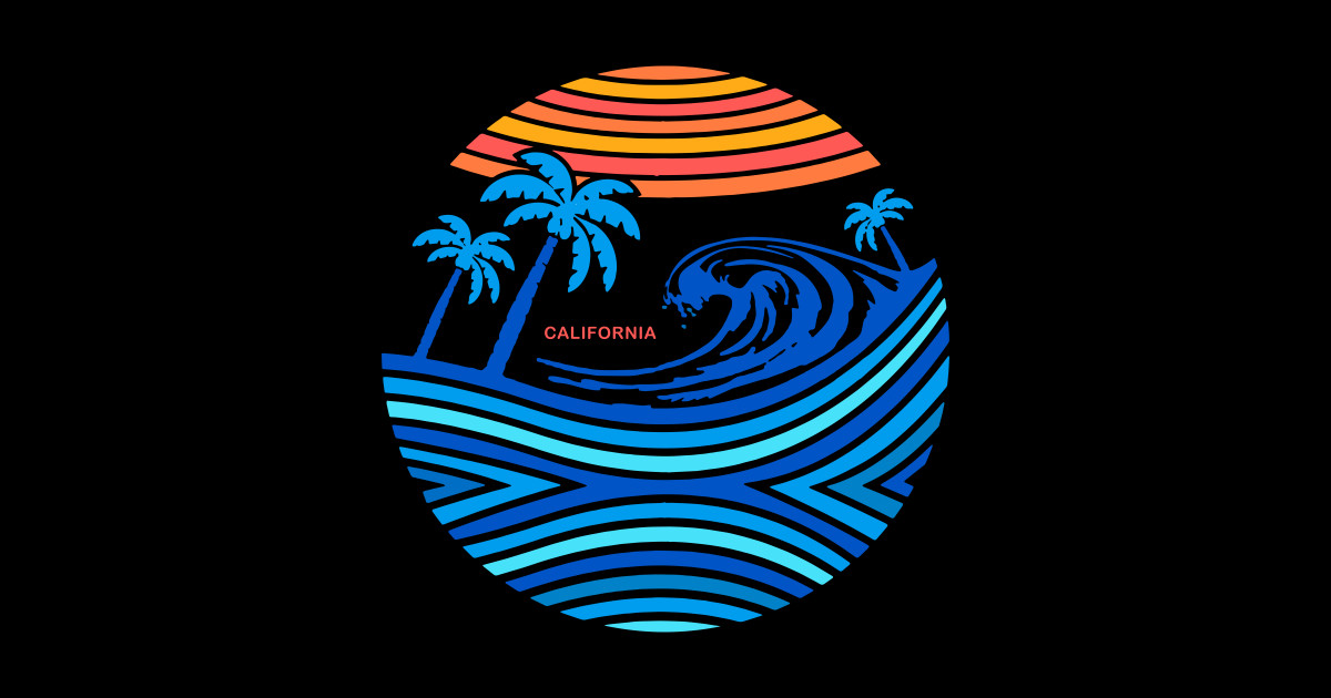 West Coast California - Southern California - Sticker | TeePublic