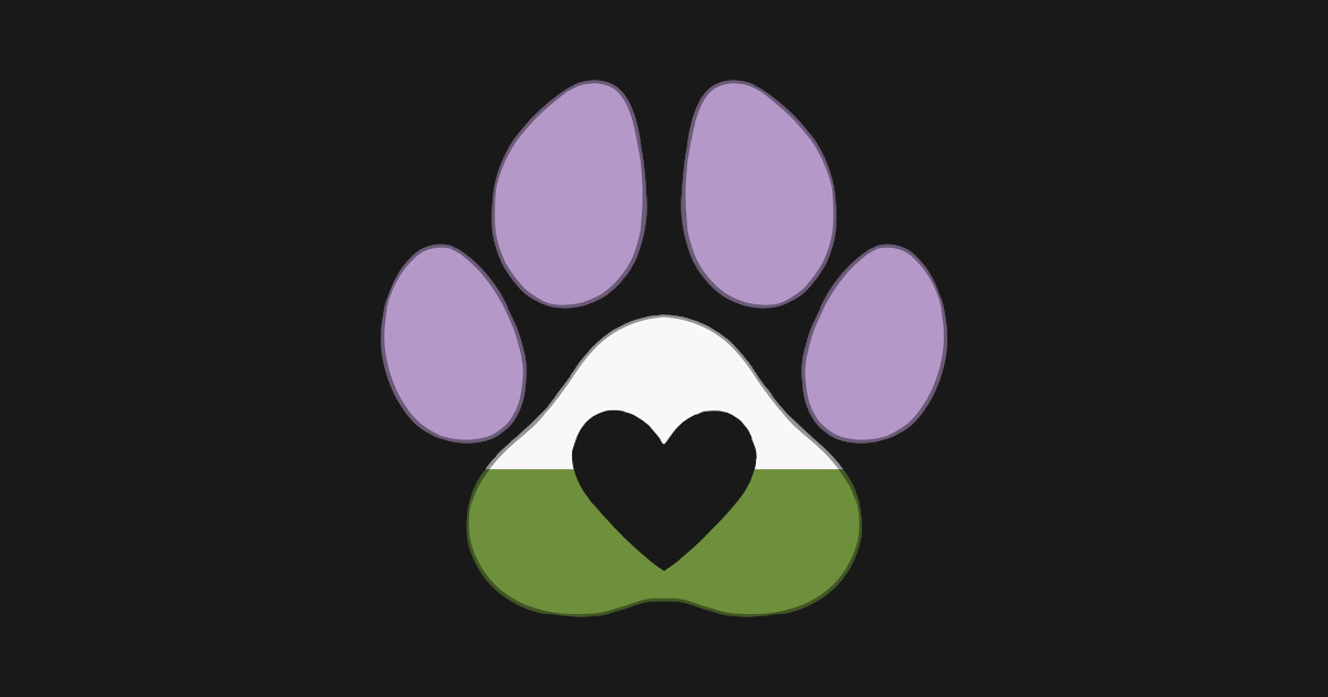 Pride Dog Paw: Genderqueer Pride - Genderqueer - T-Shirt | TeePublic
