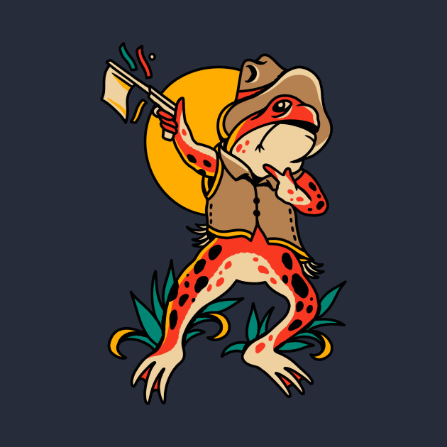 Cowboy Frog - Frog - T-Shirt | TeePublic