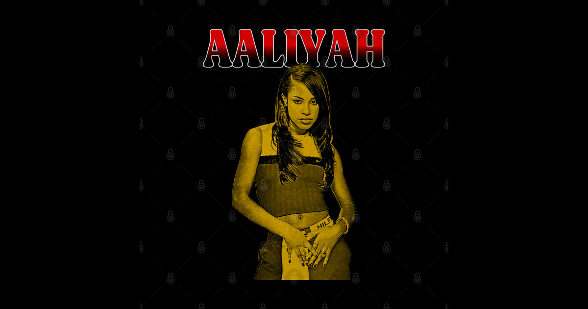 Aliyah // Bootleg Design 80s - Aliyah - Sticker | TeePublic