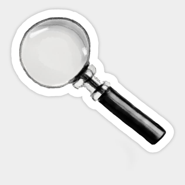 Magnifying Glass - Magnifying Glass - Sticker | TeePublic