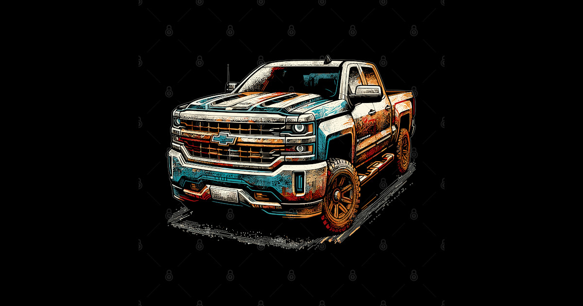Chevrolet Silverado - Chevrolet - Sticker | TeePublic
