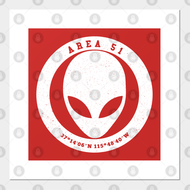 Area 51 Alien White - Area 51 Alien - Posters and Art Prints | TeePublic