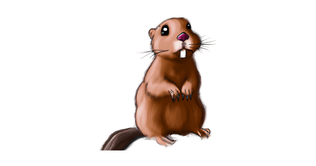 Cute Gopher Drawing - Gopher - T-Shirt | TeePublic