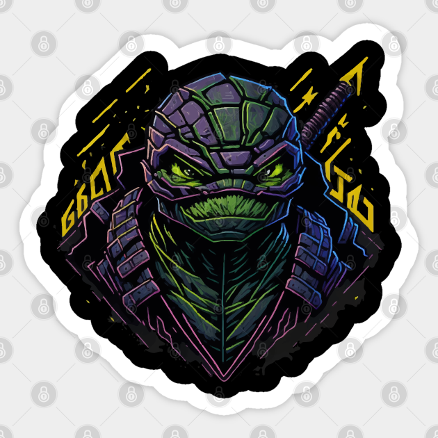 TURTLE NINJA COWABUNGA CYBERPUNK - Ninja Turtles - Sticker | TeePublic