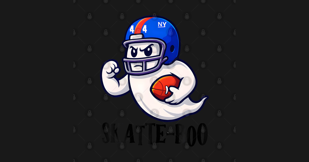 Cam Skattebo Skatte-Boo Ghost - Custom Printed Novelty - T-Shirt ...