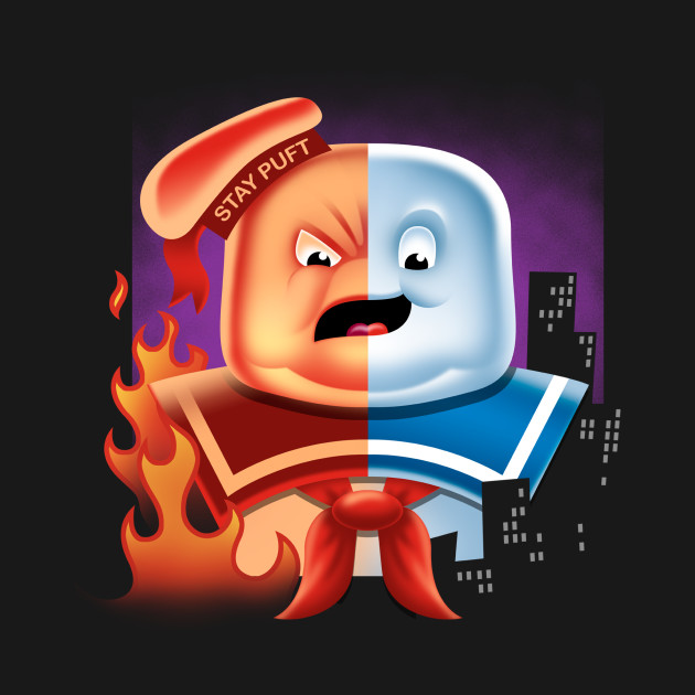 All Puffed Up - Ghostbusters - T-Shirt | TeePublic