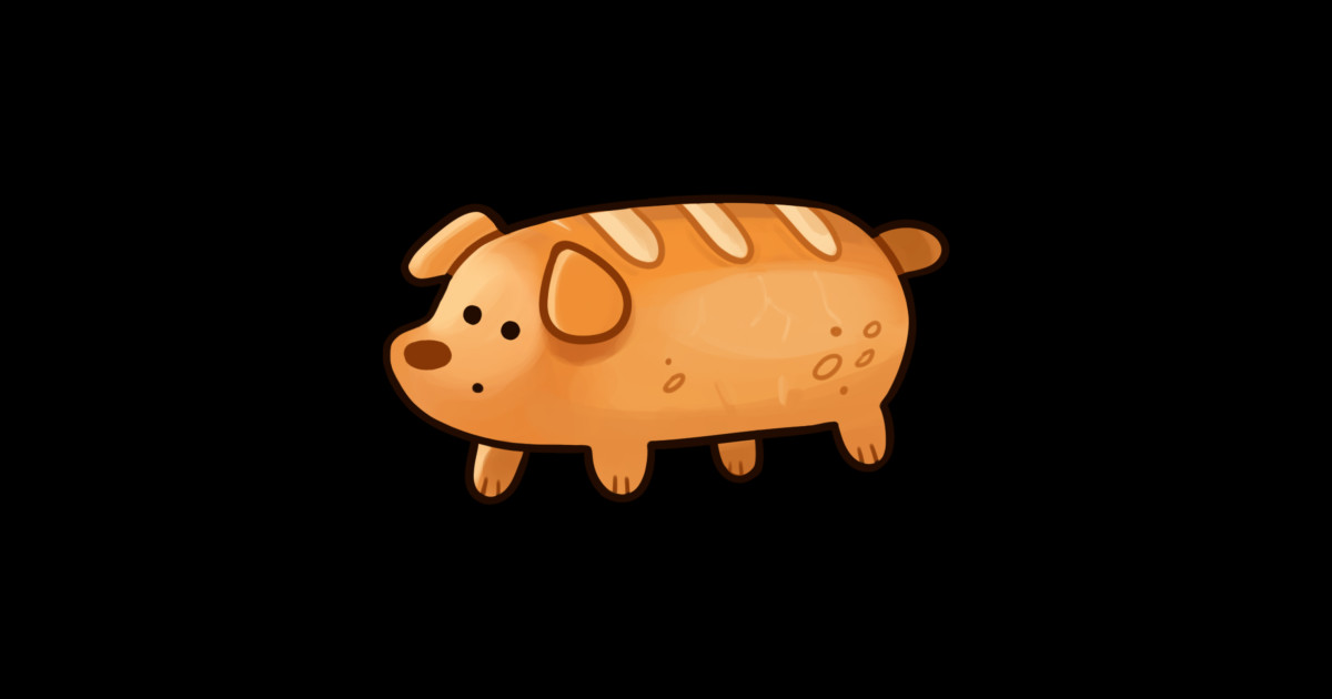 Bread Doggo - baguette boi - Dog - Sticker | TeePublic