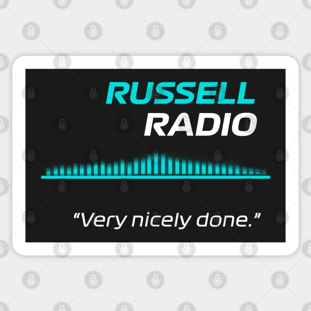 Very nicely done - George Russell F1 Radio - George Russell - Sticker ...