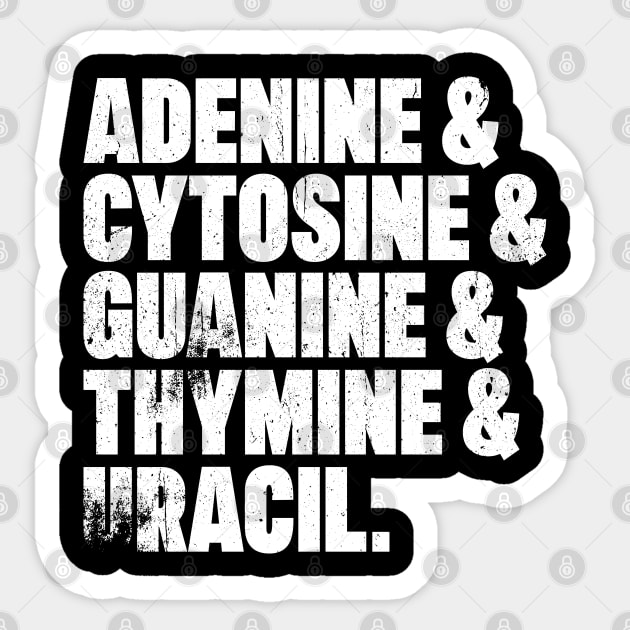 Adenine & Cytosine & Guanine & Thymine & Uracil - Adenine Cytosine ...