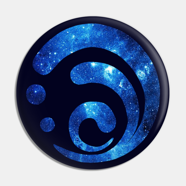 Hydro Element Genshin Impact - Genshin Impact - Pin | TeePublic