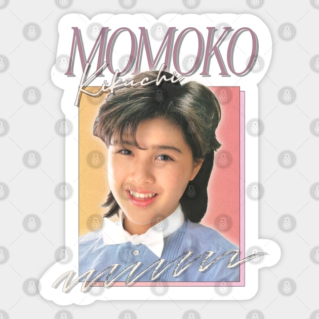 Momoko Kikuchi / Retro 80s Fan Art Design - Momoko Kikuchi - Sticker ...