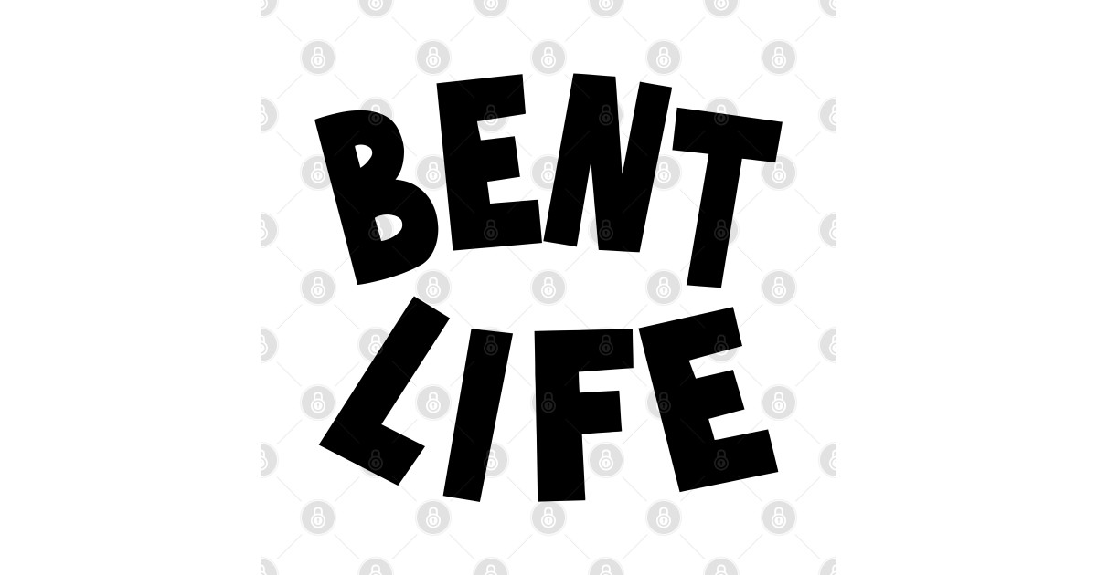 Bent Life Logo Black Font - Band - T-Shirt | TeePublic