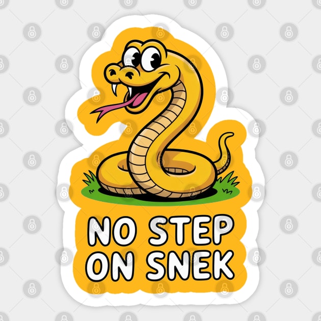 No Step On Snek - No Step On Snek - Sticker | TeePublic