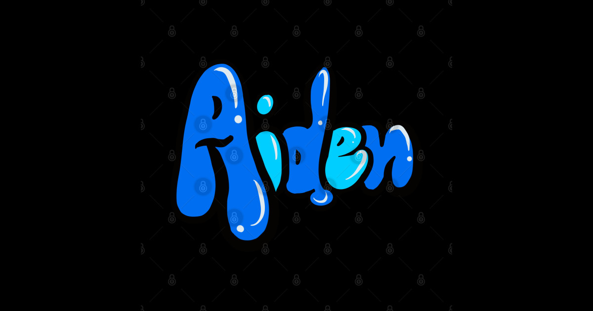 Aiden name in blue graffiti calligraphy Top 10 best personalized gifts ...