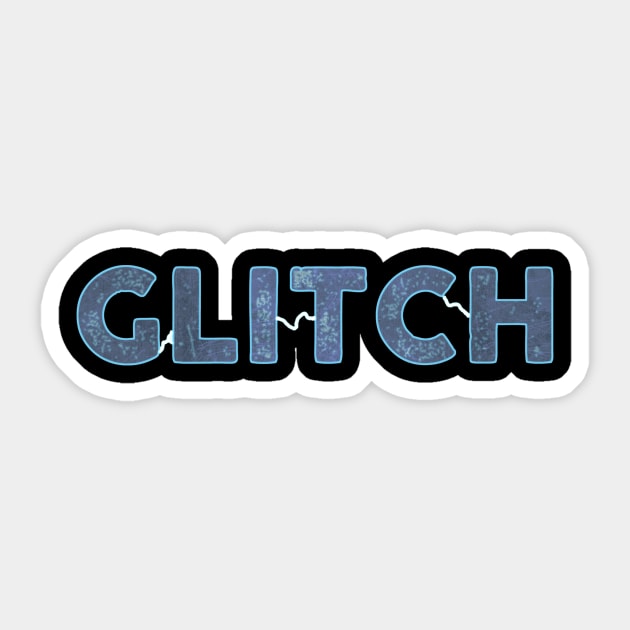 Glitch Logo - Science Fiction - Sticker | TeePublic