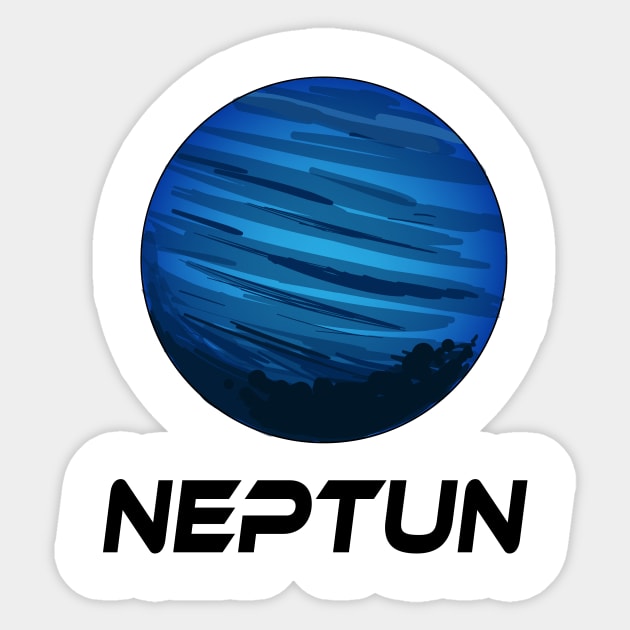 Planet Neptune - Planet - Sticker | TeePublic