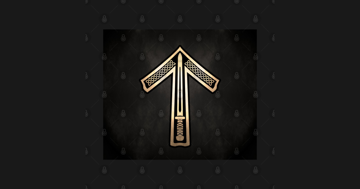 Tyr / Tiwaz Rune from the Futhark - Smokey and Torch Lit - Tyr - T ...