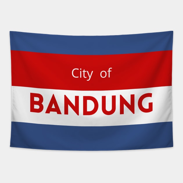 The City of Bandung in Indonesia Flag - Indonesian Flag - Tapestry ...