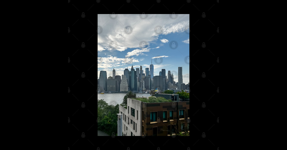 Manhattan Skyline New York City - Manhattan - Sticker | TeePublic