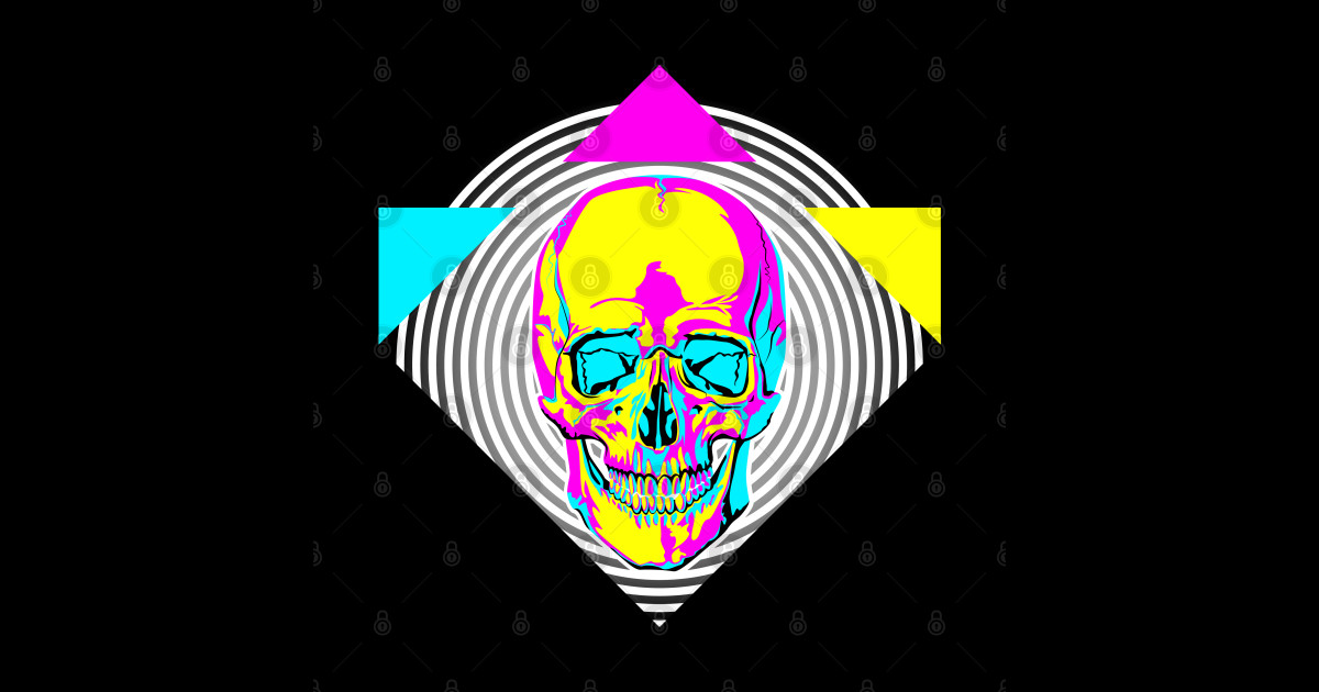 CMYKiller - Cmyk Skull - Sticker | TeePublic