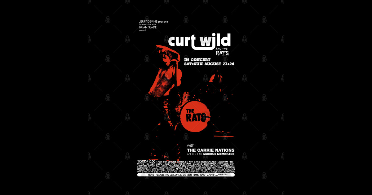 Curt Wild/Velvet Goldmine concert poster - Velvet Goldmine - Sticker ...