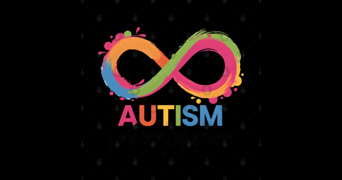 Autism Red Instead Infinity Symbol Autistic Acceptance - Autism Support ...