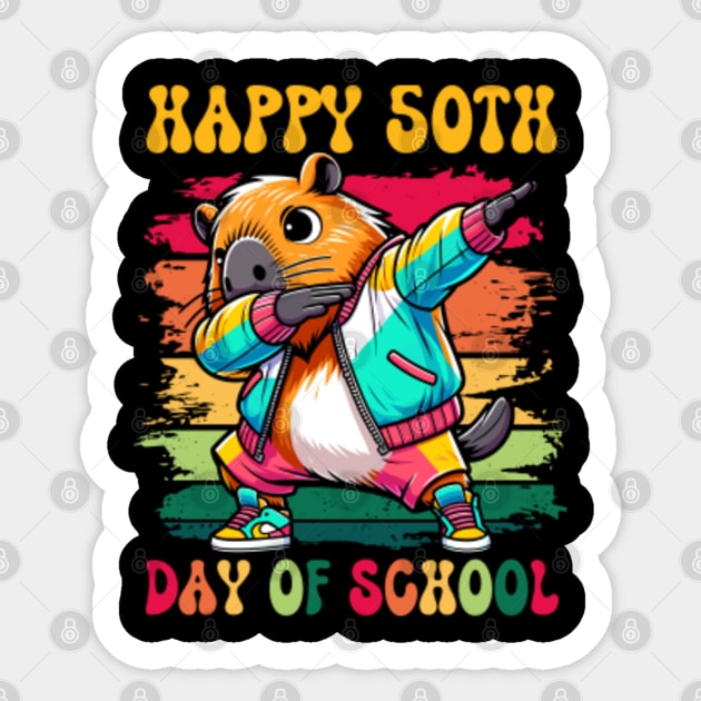50 Days Of School Dabbing CapybaraHappy 50th Day Of School Kids - 50th ...