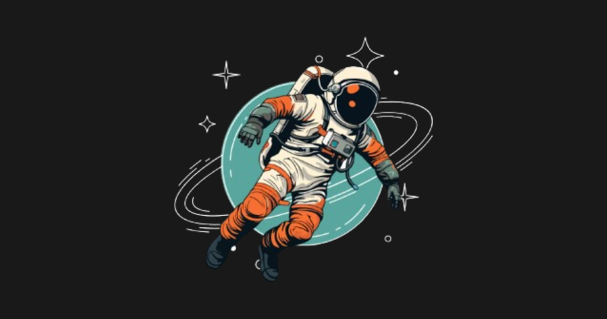 Astronaut Design - Astrounaut Art - T-Shirt | TeePublic