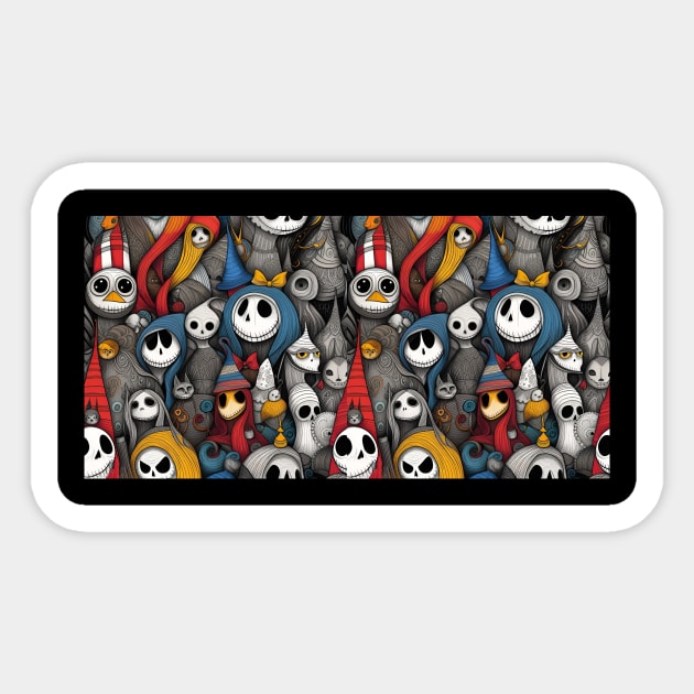 Nightmare before Christmas theme - Nightmare Before Christmas - Sticker ...