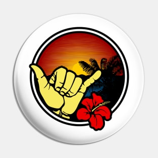 Shaka Hand Sign Hang Loose Pins and Buttons for Sale | TeePublic
