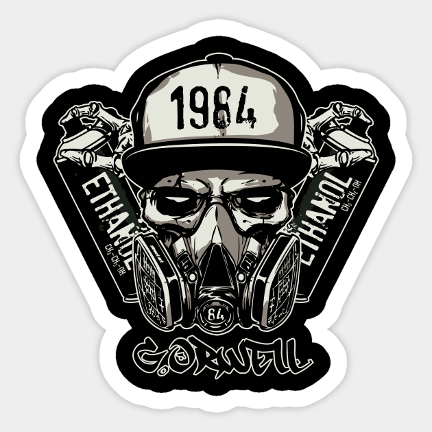 George Orwell 1984 - George Orwell - Sticker | TeePublic