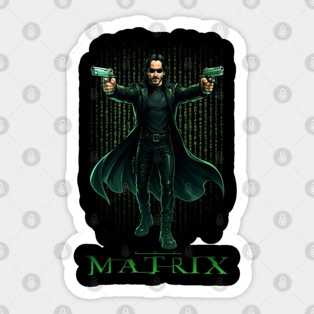 Neo Parallax / Back To The Matrix - Matrix - Sticker | TeePublic
