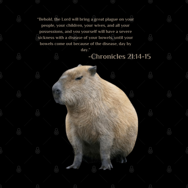 Capybara Bible Verses - Capybara - Pin | TeePublic